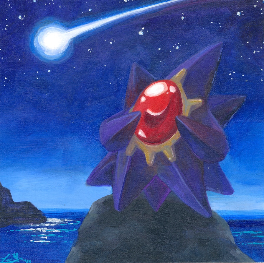 Pokemon 121 Starmie Artwork